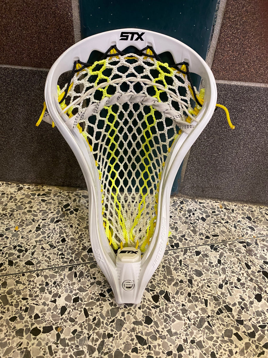 STX Proton Power, white - mesh strung – Lax Coach Locker